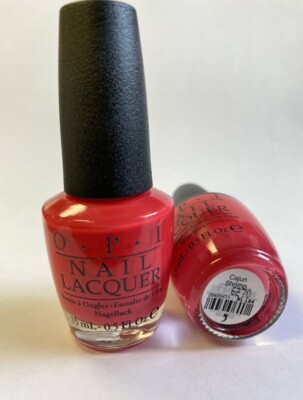 OPI Nail Polish Lacquer ~Cajun Shrimp NL L64~ Red Coral 0.5 oz/15 ml | eBay