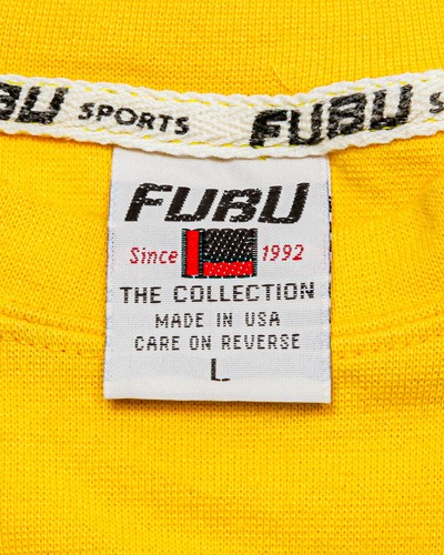 1990s FUBU "The Collection" Yellow Vintage Long Sleev… - Gem