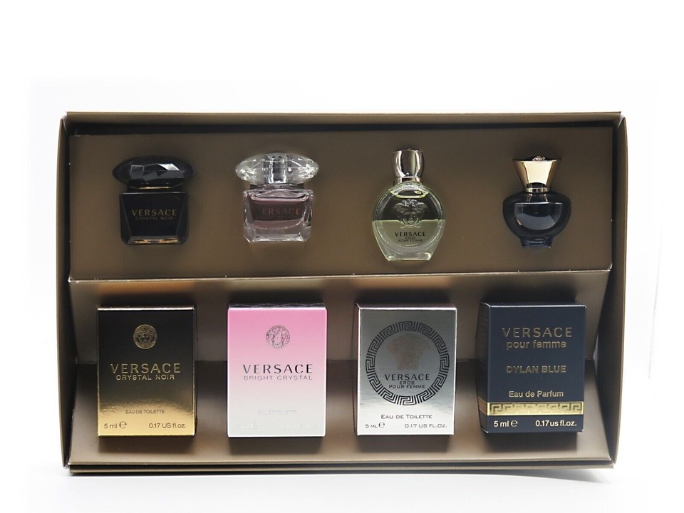 Versace Gifts & Sets Womens Splash Mini Set (Noir, Yellow, Turquise and ...