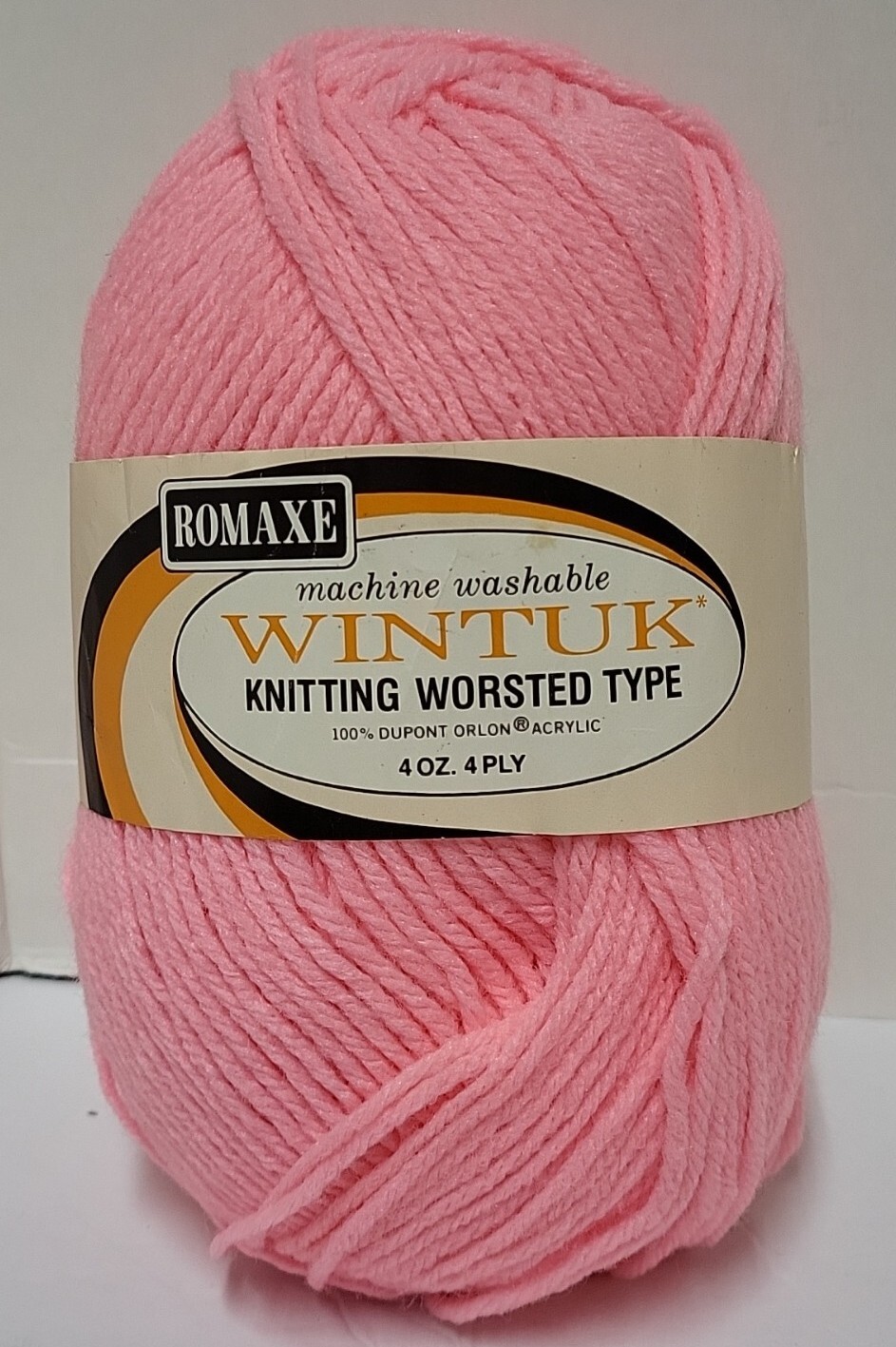 ROMAXE Wintuck Knitting Worsted Yarn Pink 4 oz 4Ply Crochet Knitting ...