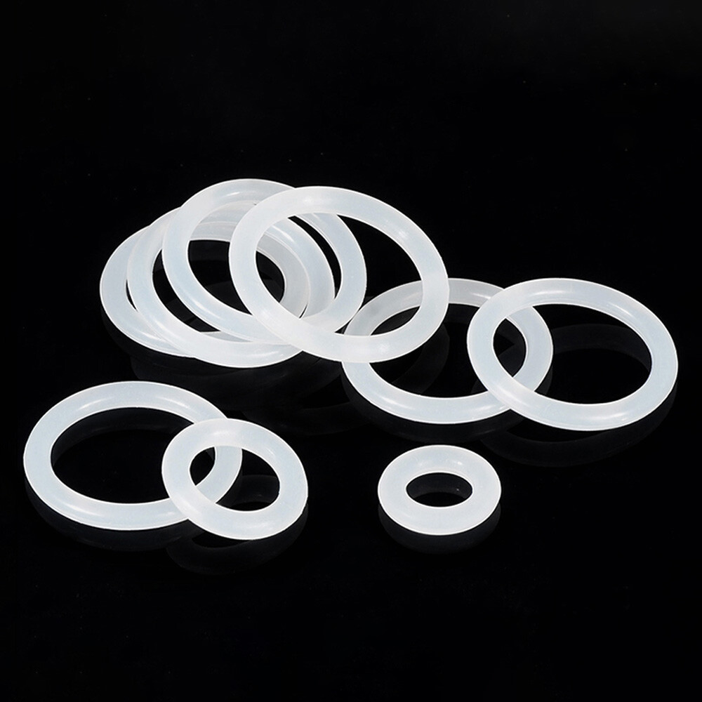 Food Grade O-Ring White Silicone Rubber O Rings Cross Section 5mm，OD ...