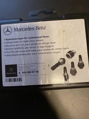 A0009909719 Genuine Mercedes Benz Wheel Locks for Light Alloy Wheels ...