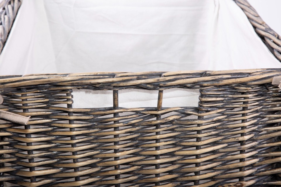 Premium Wicker Trunk Baby Nursery Toys Blanket Storage Chest Basket Box ...