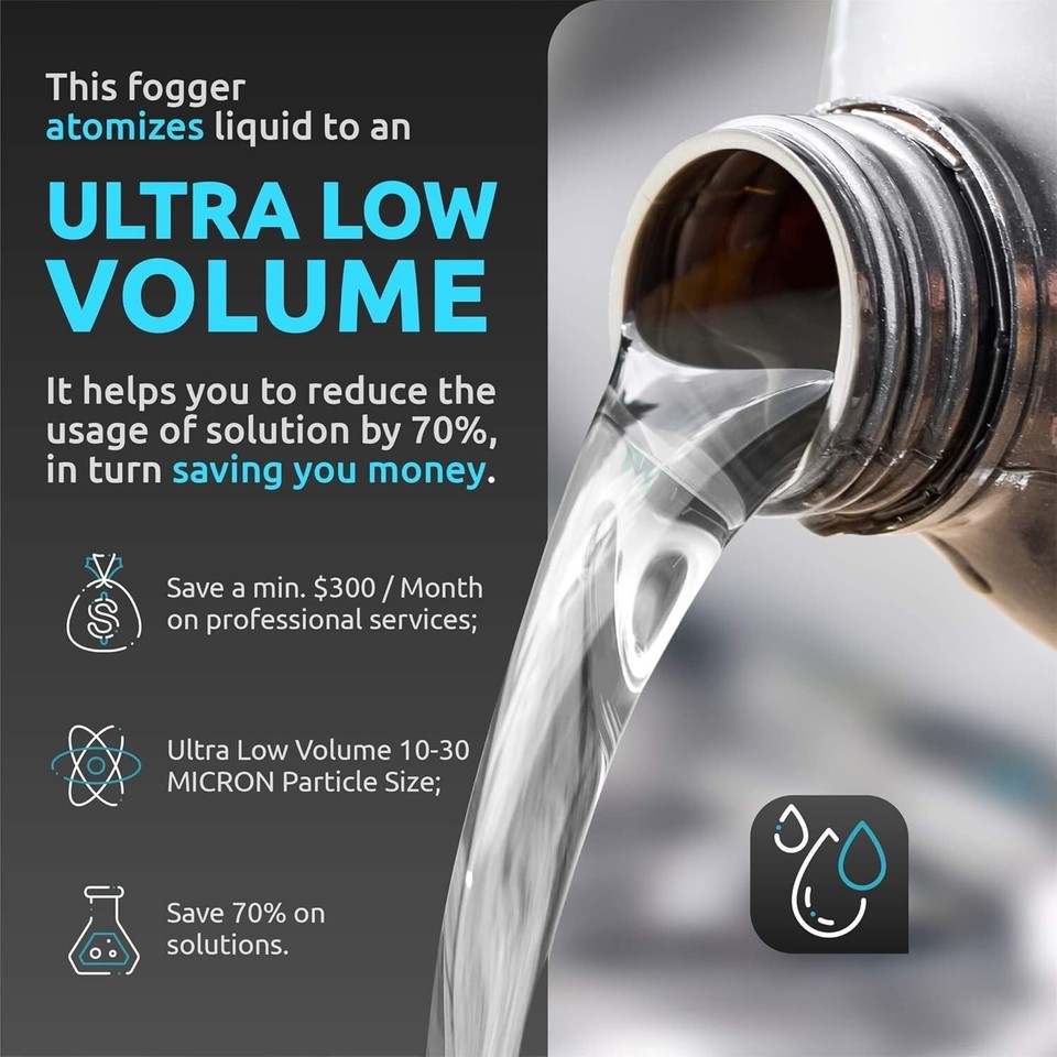 Createch Commander Tri-Jet Fogger, for Sanitization, Pest, Mold & Odor ...