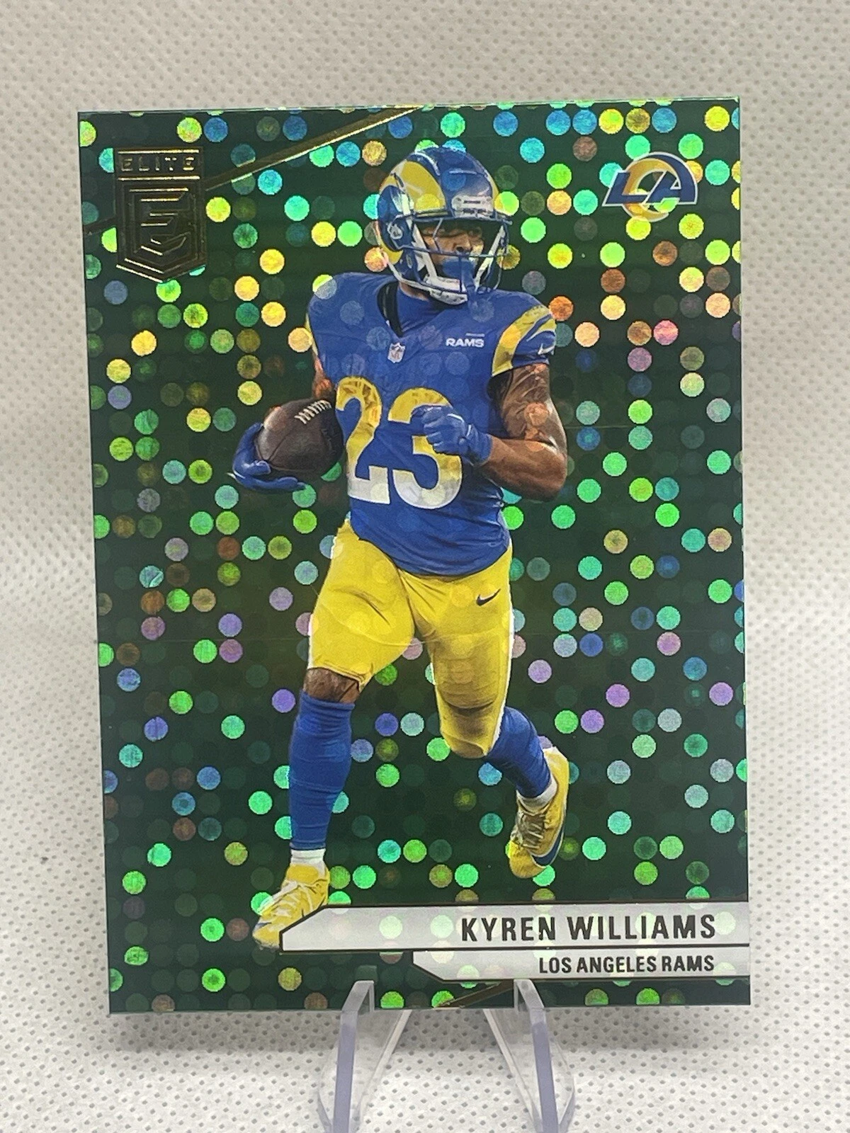 Kyren Williams 2024 Elite #63 Green Disco Price Guide - Sports Card ...
