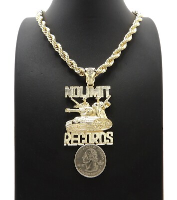 Hip Hop No Limit Records Pendant 8mm 18",20",24" Rope Chain Necklace ...