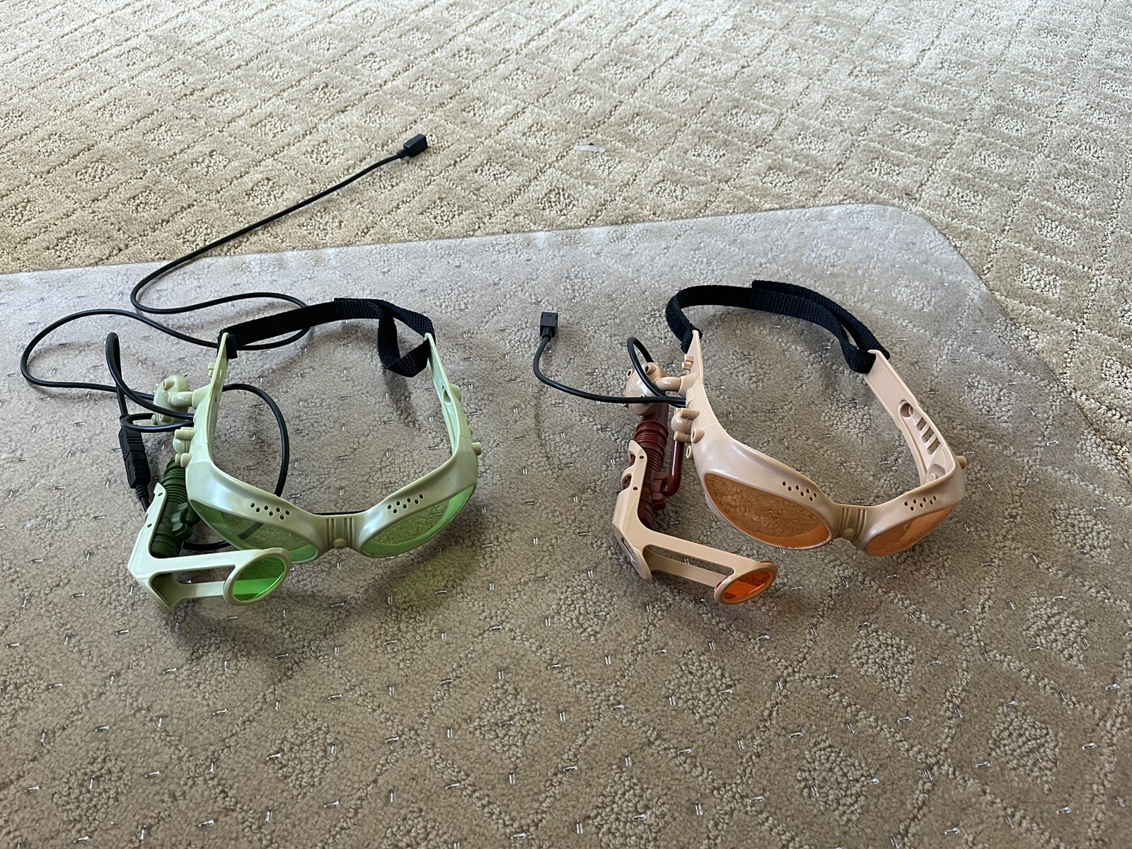 Laser Tag Tiger Electronics Hasbro Lazer OPS Team Goggles Headset Lot ...