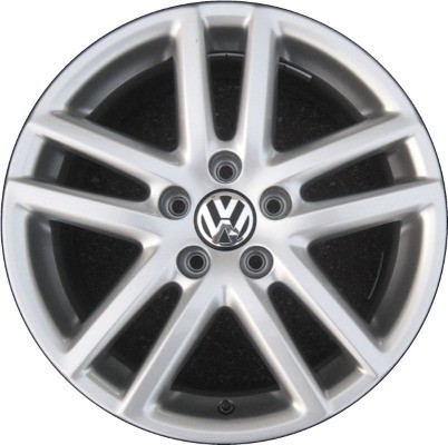 17" VOLKSWAGEN EOS WHEEL RIM FACTORY OEM 69845 2007-2011 SILVER | eBay