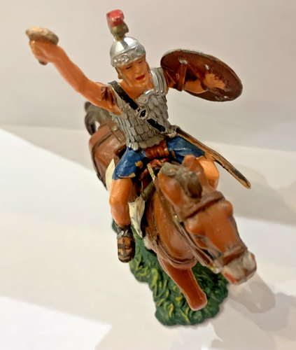 ELASTOLIN 8459 Roman Riding Brown Horse *BROKEN SWORD* 70mm lot 1808 | eBay