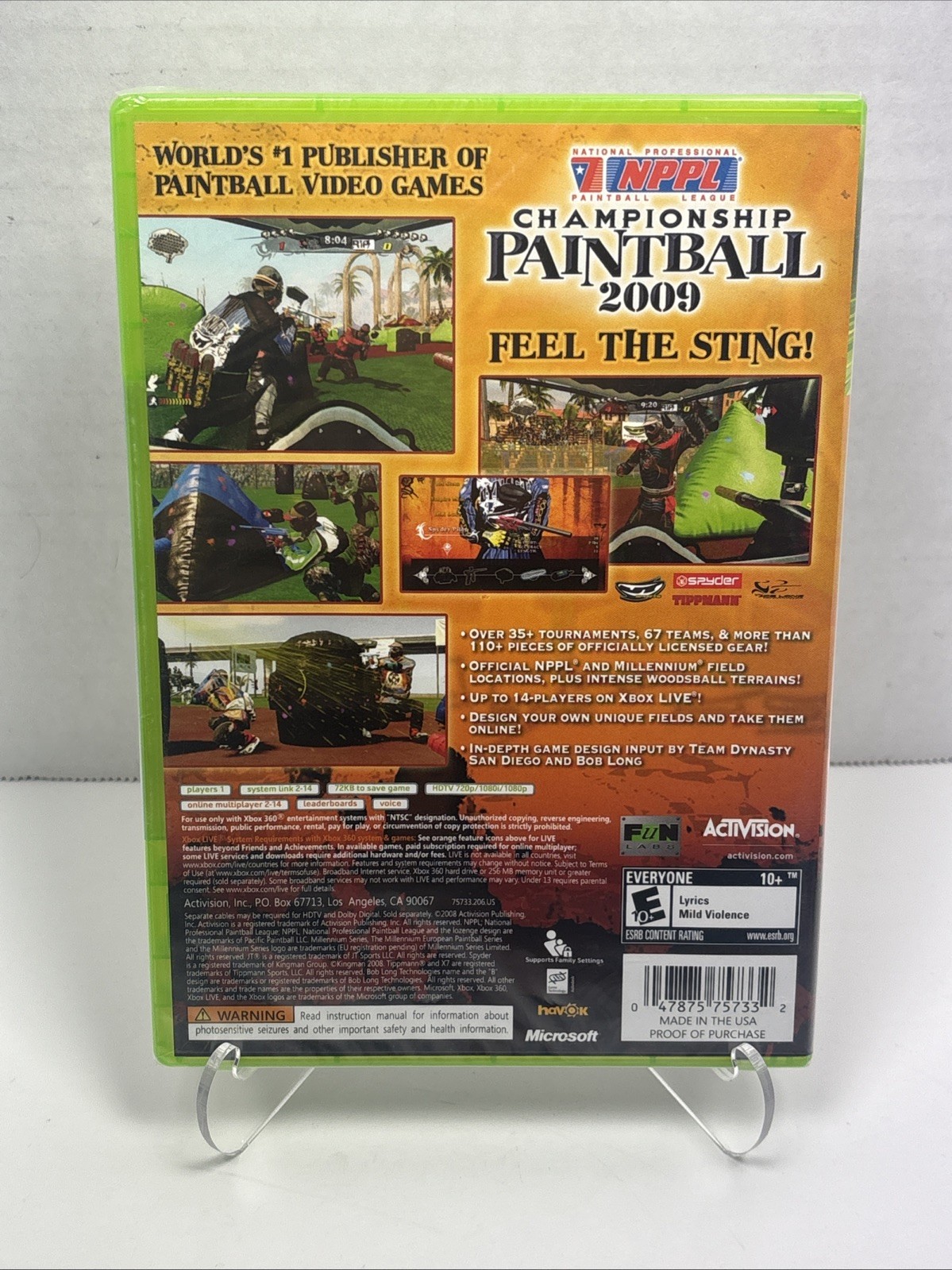 NPPL Championship Paintball 2009 (Microsoft Xbox 360, 2008) for sale ...