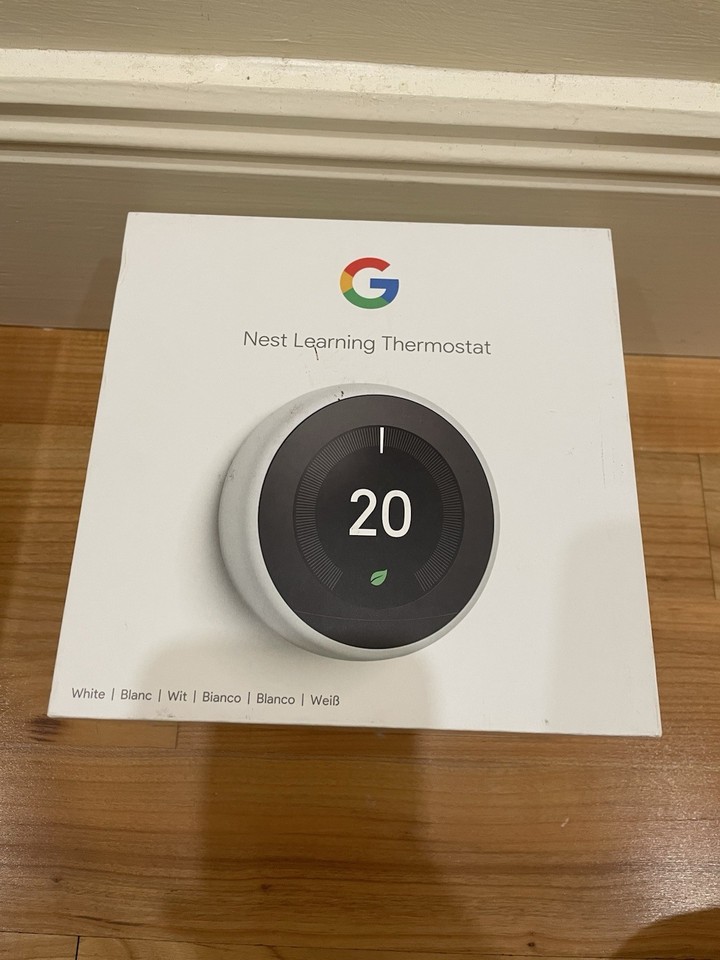 Google Nest Thermostat 3rd Gen + Heat Link - Stainless Steel Open Box ...