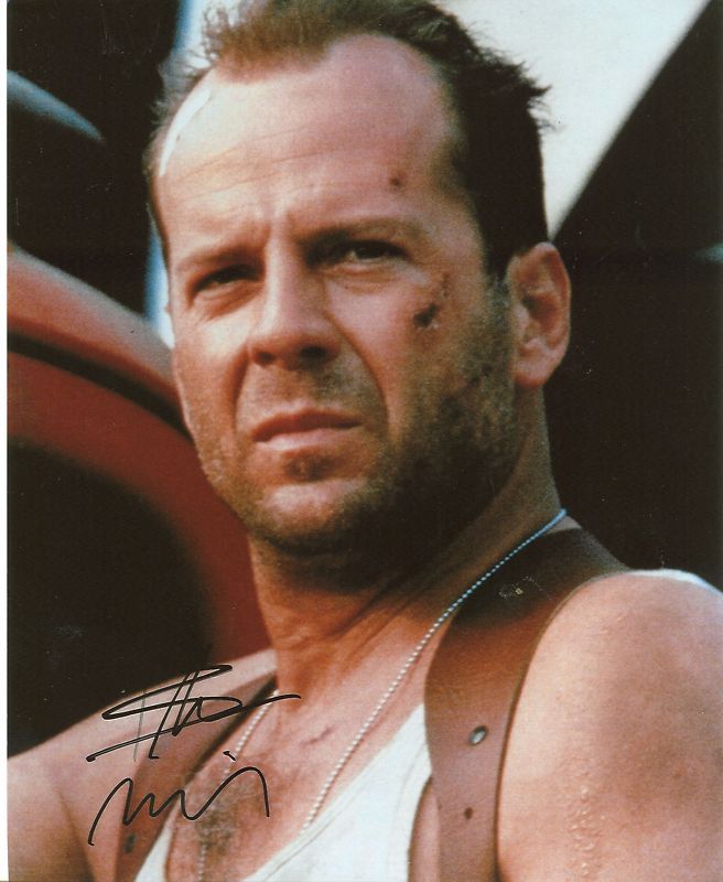 Bruce Willis Autogramm Stirb langsam Armageddon Autograph Cosmic Sin ...