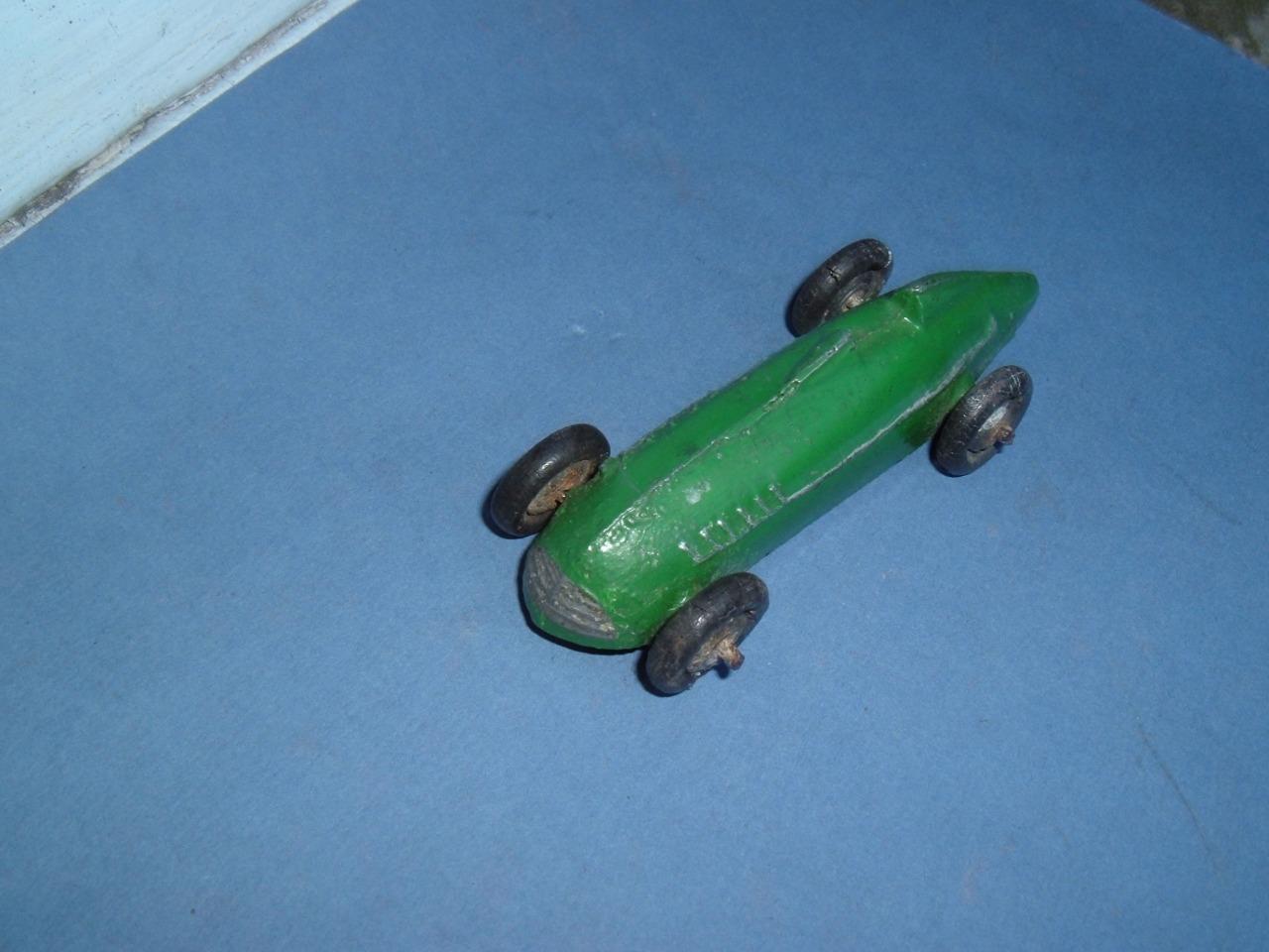 TIMPO TOYS 1950'S ENGLAND EARLY RACING CAR PAINTED WHEELS DO NOT TURN 2 ...