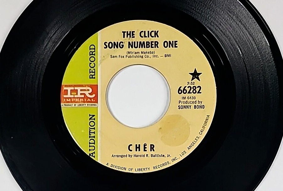 1968 Cher Vtg 45 Audition Promo Record But I Can't Love... & The Click ...