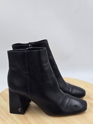 Circus by Sam Edelman Women's Kate Ankle Boots - Black Nappa - Size 6.5 ...