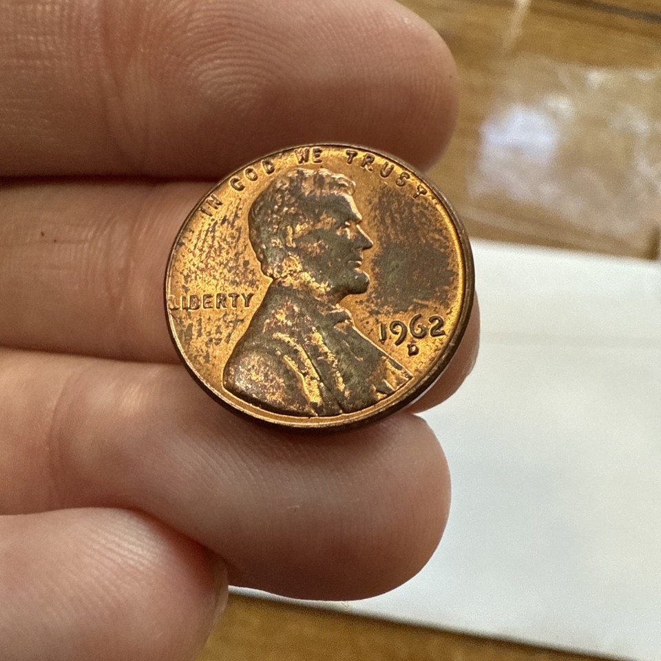 1962 D Mint Mark Lincoln Penny, Error In L Where It Is On Rim, Rare ...
