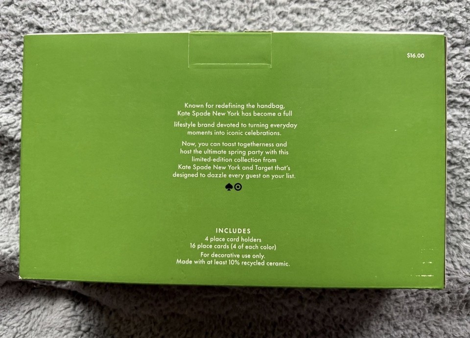 Kate Spade New York X Target Ceramic Place Card Holders Set - New | eBay