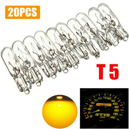 10x 12V 2W T5 286 Miniature Capless Wedge Car Dashboard Dash Panel ...