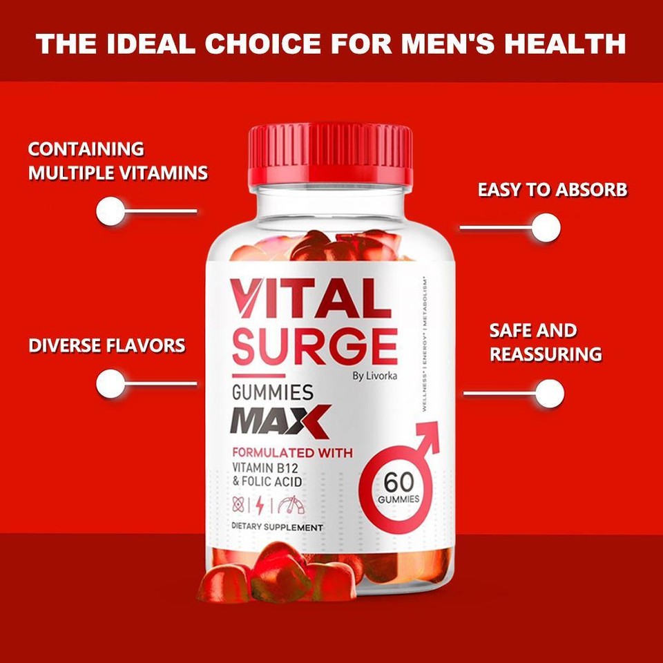 Vital Surge Male Gummies: Max Strength, Advanced Formula, 60-Count | eBay