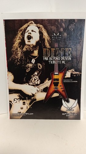 DIMEBAG DARRELL DEAN TRIBUTE ML DIME GUITARS - 10X8 - PRINT AD a2 | eBay