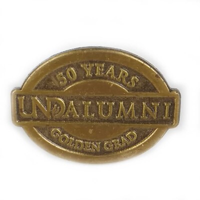 UND Alumni 50 Years Golden Grad Tack Lapel Pin North Dakota Fighting ...