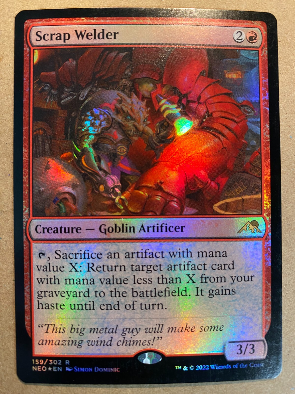MTG 1x FOIL Scrap Welder Kamigawa: Neon Dynasty Modern Magic the ...