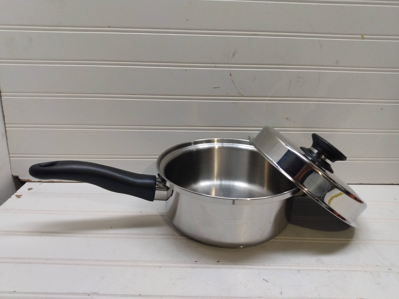 Amway Queen 2 Qt Saucepan iCook Stainless Casserole Pot Frying Pan ...