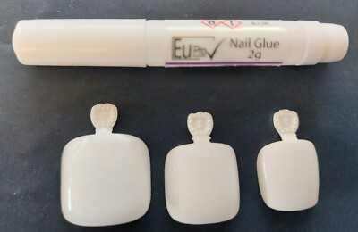 15 WHITE BIG LARGE FALSE TOES NAILS IDEAL REPLACEMENT LOST TOE NAIL ...