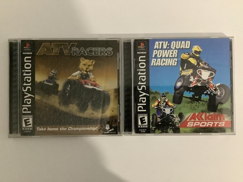ATV RAcers & ATV Quad Power Racing Lot of 2 PS1 Sony PlayStation Both ...