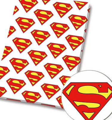 Superman dc superhero character print polyCotton Fabric Half Yard (18 ...