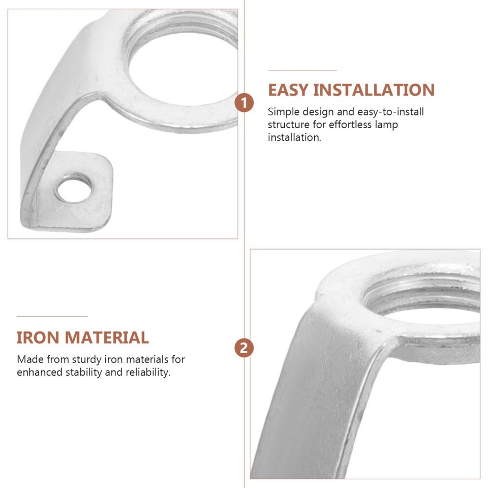 20 Pcs Lamp Socket Bracket Head Parts Holders Light Fixture Mounting ...