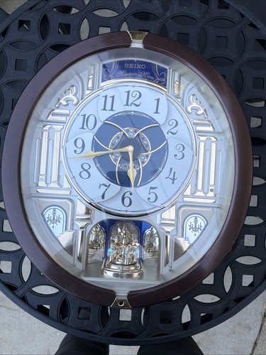 SEIKO SWAROVSKI Melodies In Motion Musical Clock For Parts Or Repair ...