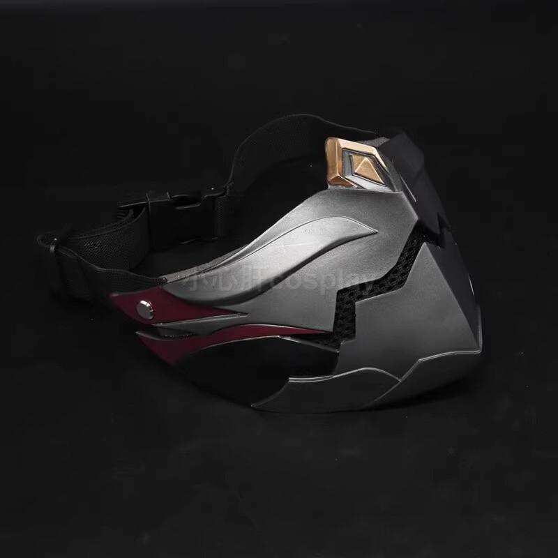 Genshin Impact Kuki Shinobu Half Face Mask Resin Halloween Party ...