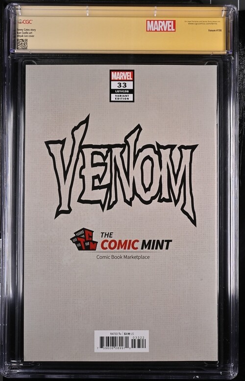 VENOM #33 CGC SS 9.8 INHYUK LEE EXCLUSIVE KNULL STAREDOWN VARIANT ...
