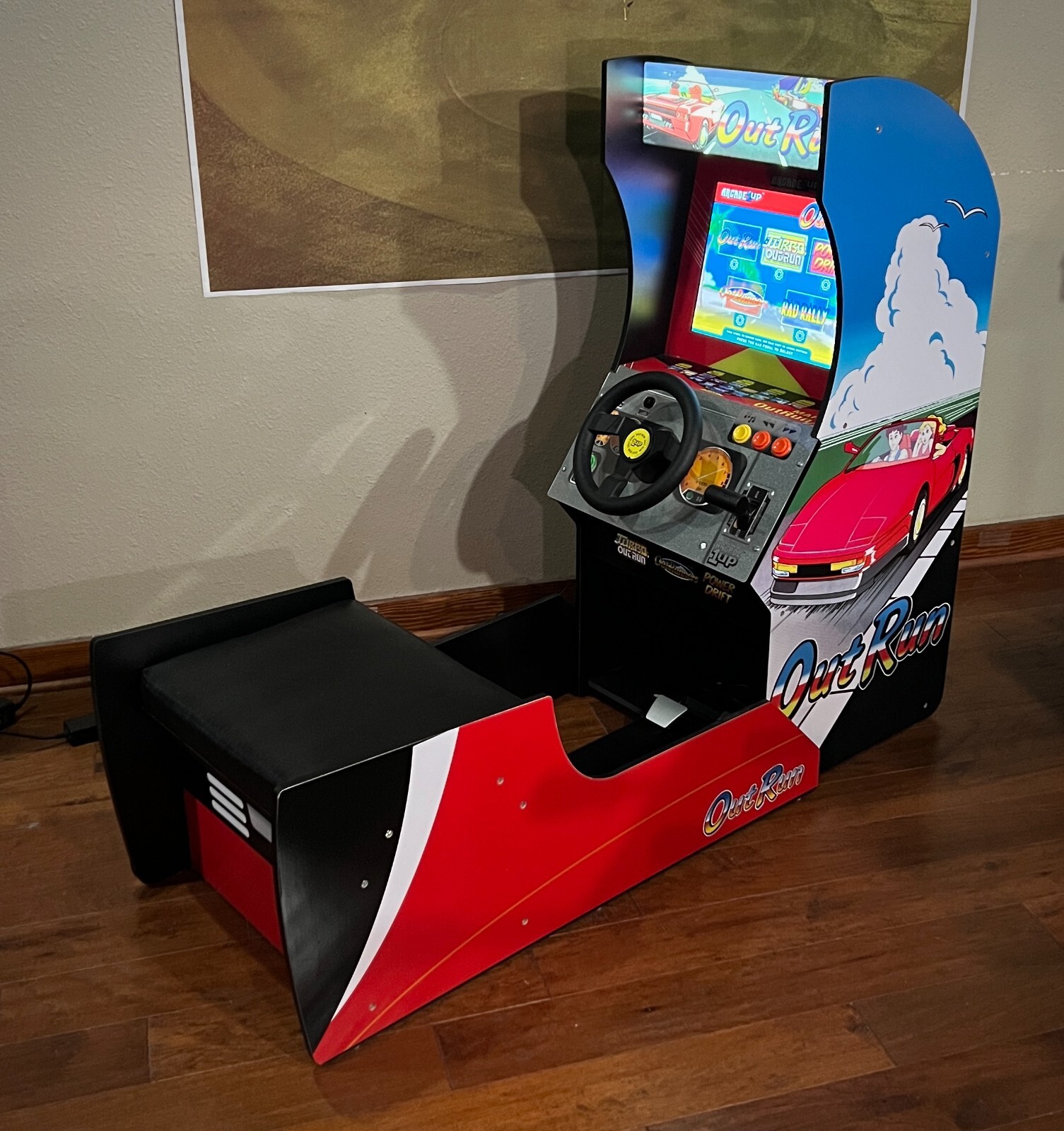 Arcade1up SEGA OutRun Seated Arcade Driving Cabinet (Sit Down) - 5 ...