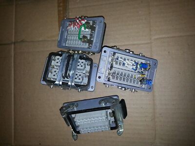 EPIC HARTING FEMALE ADAPTER WITH TWO H-A 16B SOCKETS, AS IN PICTURE ...