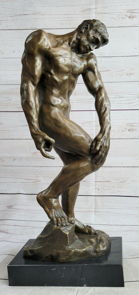 Adam by Auguste Rodin Bronze Sculpture, The Creation of Man, Classic ...