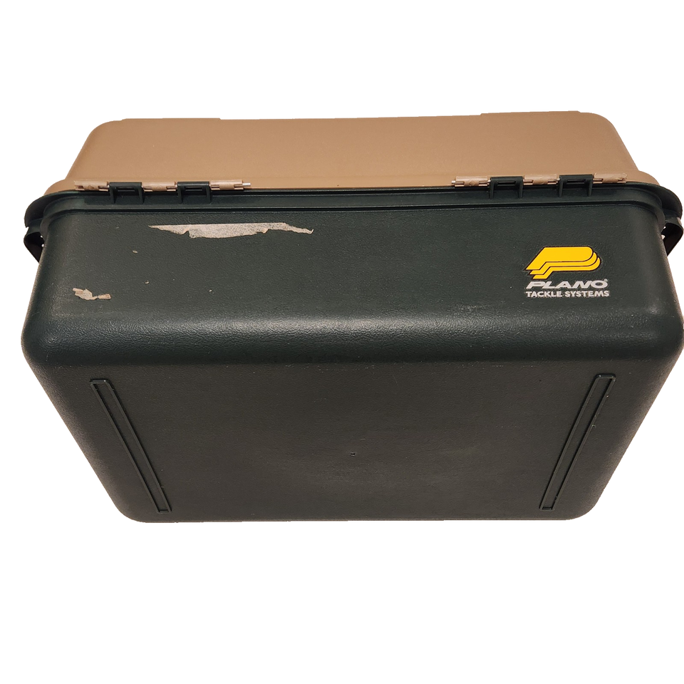Vintage Large Plano 6 Tray Plastic Fishing Tackle Box Model 8600 Made ...
