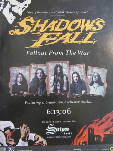 Shadows Fall, Fallout From the War, Full Page Promotional Ad | eBay