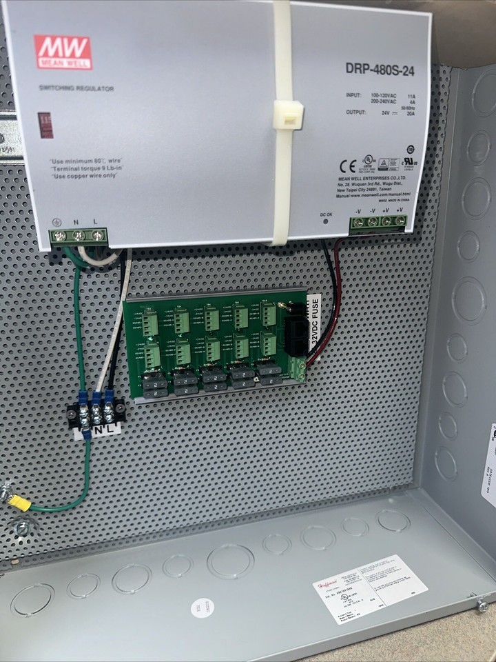 Somfy Power Panel 10 Motor Power Panel W Mean Well DRP-480s-24 Hoffman ...