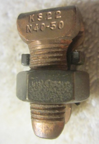 1 KS22 BURNDY NOS COMPACT HIGH STRENGTH SERVIT SPLIT BOLT New,#2-14 awg ...