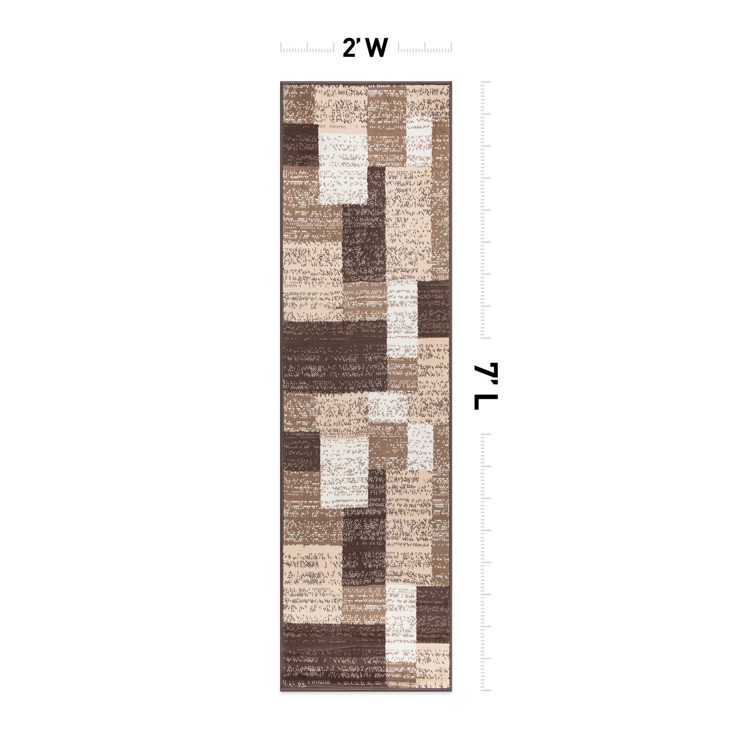 Rugshop Area Rug Contemporary Distressed Boxes Rugs for Living Room ...