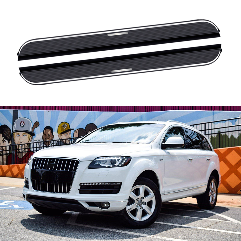 2PCS Running Boards Side Steps Fits For Audi Q7 2006-2015 Fixed Nerf ...