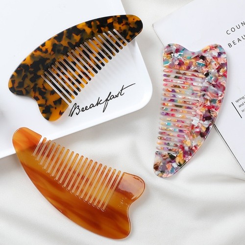 Anti Static Acetate Hairdressing Combs Marbling Hair Brush Fashion Hair ...