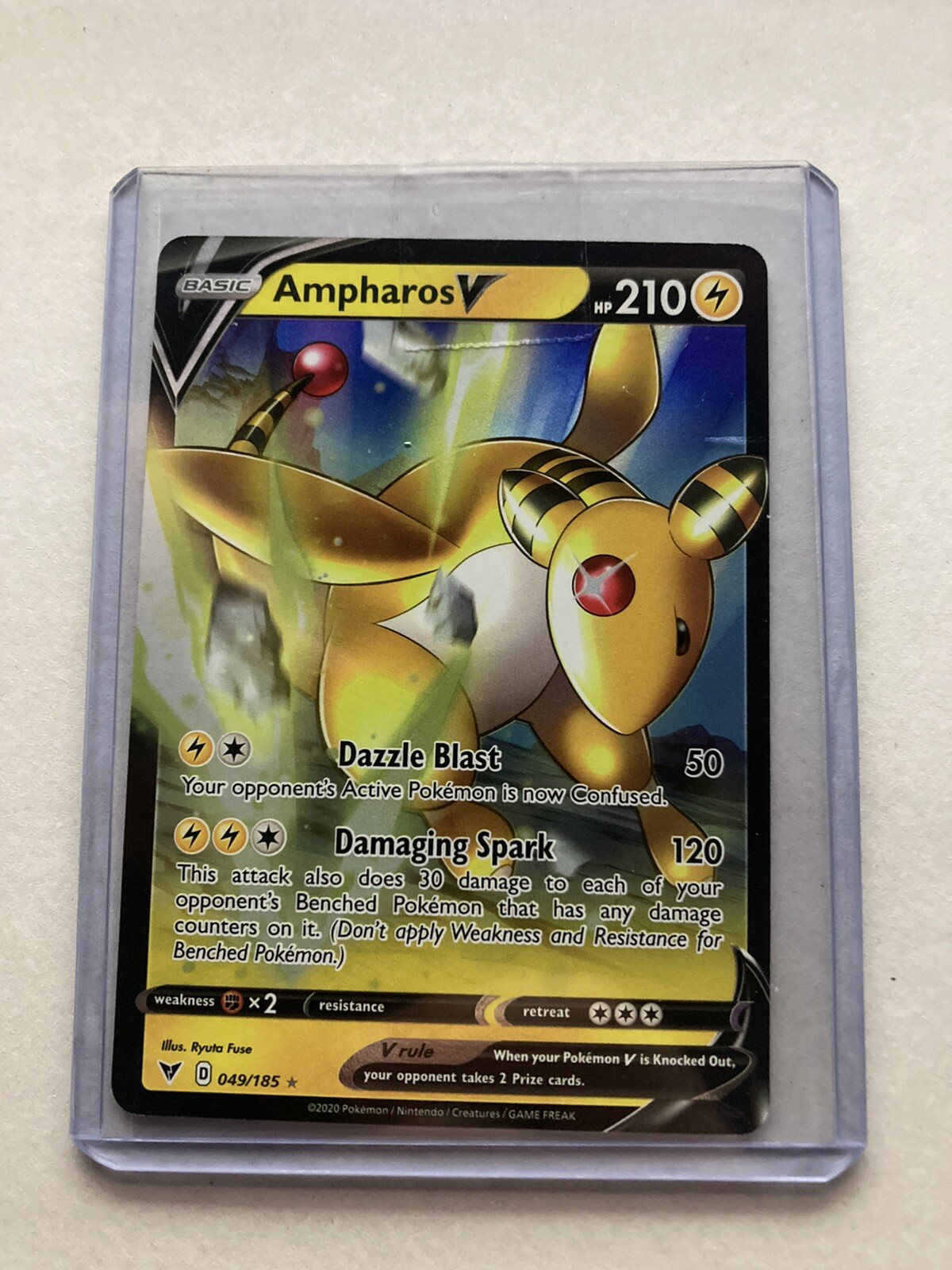 Pokémon TCG Ampharos V Vivid Voltage 049/185 Ultra Rare-NM | eBay