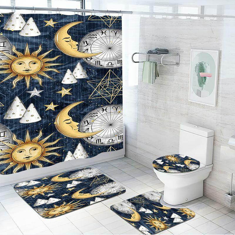 Sun And Moon Bathroom Accessories Floral Moon Triple Moon Goddess