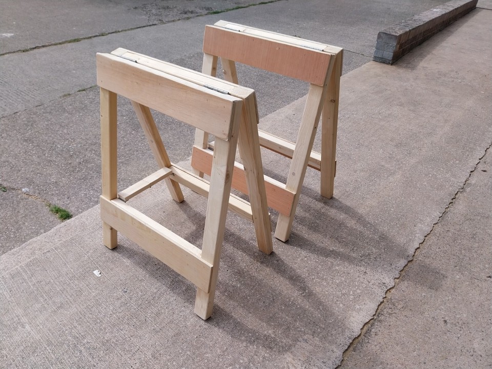 Model Railway Baseboard Folding Trestle Support or Legs Various Sizes ...