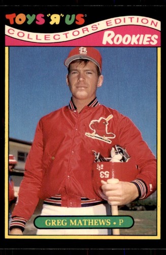 1987 Topps Toys'R'Us Rookies Greg Mathews Baseball Cards #20 | eBay