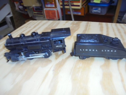 LIONEL VINTAGE TRAIN 1615 STEAM ENGINE W/ MISMATCHED TENDER POST WAR O ...