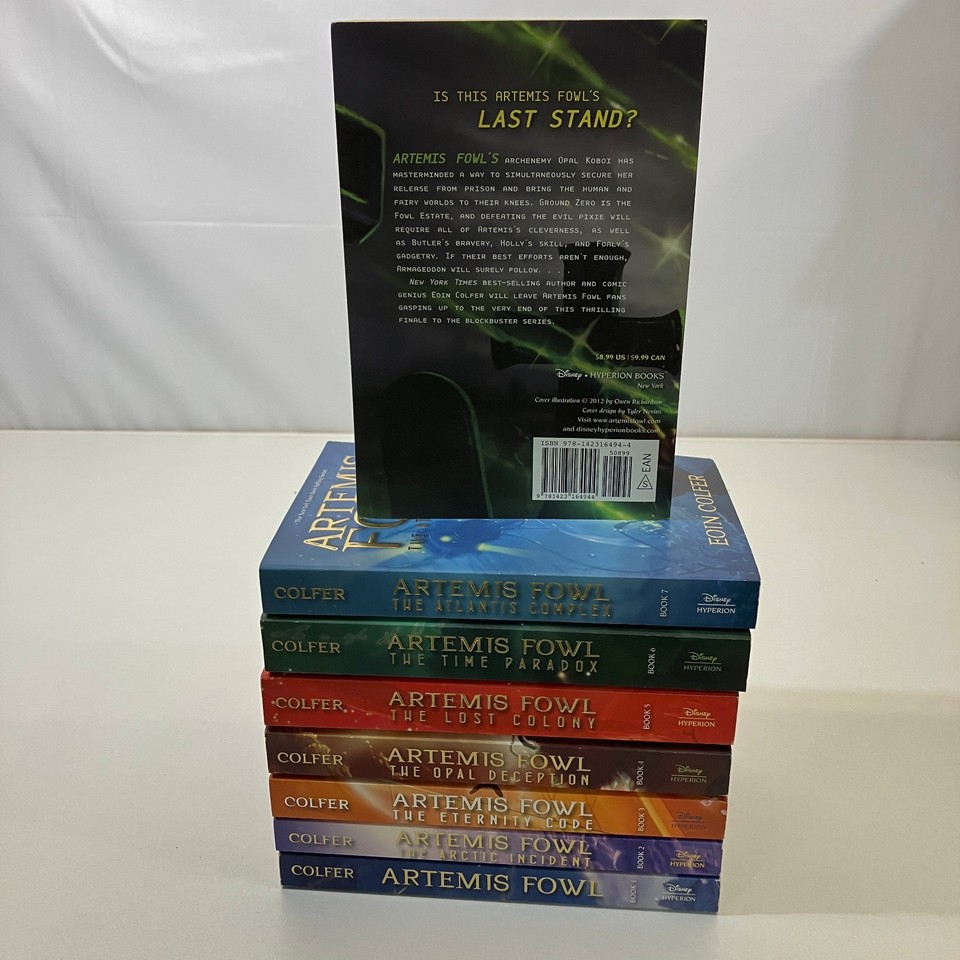 8 Artemis Fowl Series Books 1-8 Eoin Colfer Disney Middle Grade Jr ...